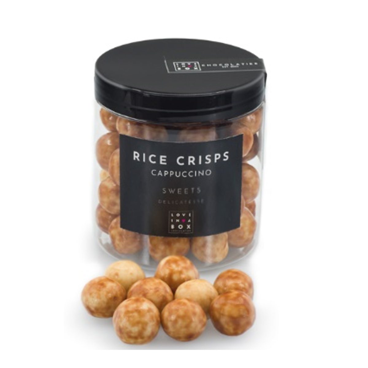 Chocolade Rice Crisps Cappuccino – 125g – Love in a box