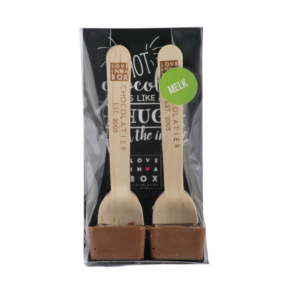 Chocolade Spoons Melk – hot chocolate spoons – 2st | Love in a box